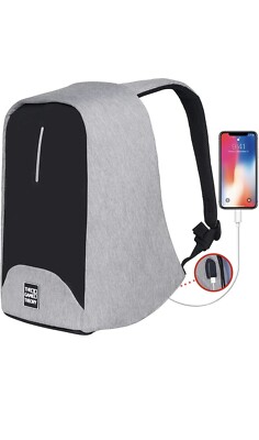 The Game Theory Travel Unisex Large Gray Fabric Laptop Backpack | eBay