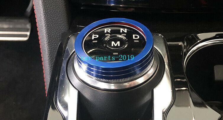 1x Blue Gear Shift multimedia switch Adjust Knob Cover For Ford Escape ...