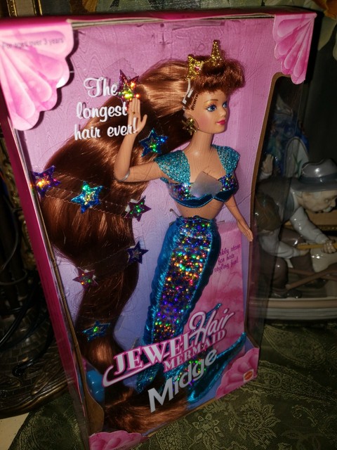 Barbie 1995 Mattel JEWEL Hair Mermaid 14589 "midge" Doll NRFB VI for ...