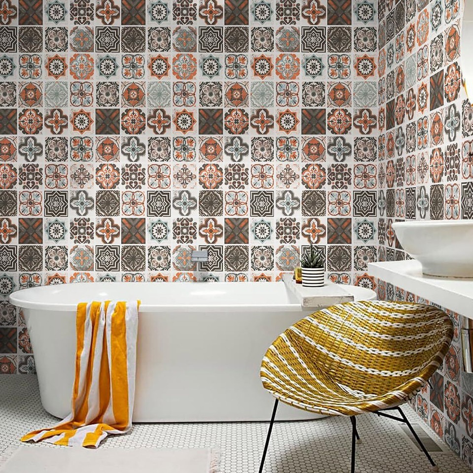 Backsplach Kitchen Contact Paper Tile Wallpaper Peel and Stick ...