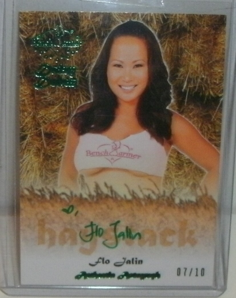 BENCHWARMER DAISY DUKEZ 2015 - FLO JALIN - RARE GREEN AUTO. CARD 7/10 ...