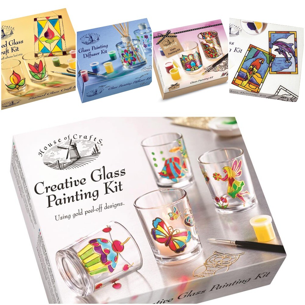 Stained Glass Painting Kits STAINED GLASS BUTTERFLY Diamond Painting