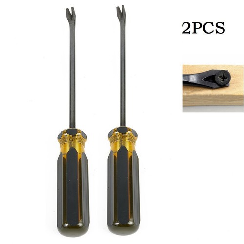 Ergonomic Grip Staple Lifter Tack Nail Pin Remover 2PCS Pry Bar Tool ...