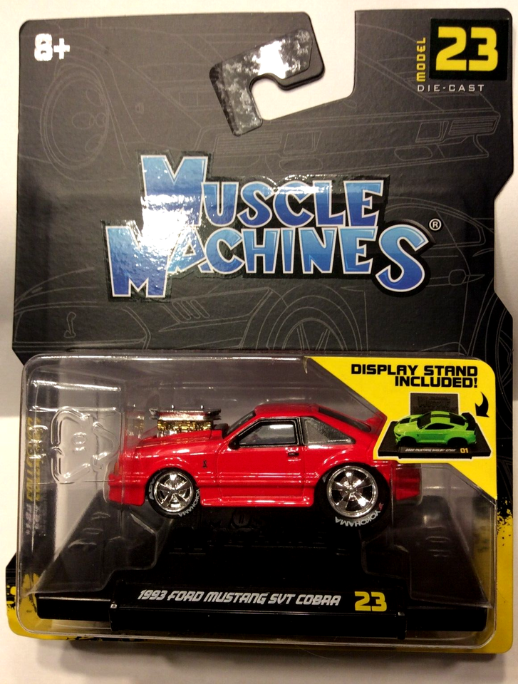 MUSCLE MACHINES 1993 FORD MUSTANG SVT COBRA LIMITED EDITION RED - 93 ...
