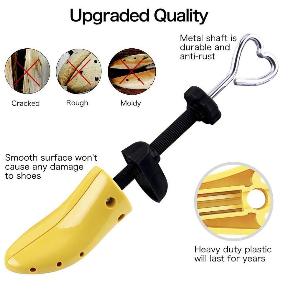 Shoe Stretcher 4-way Adjustable Length & Width Shoe Shaper Expander for ...