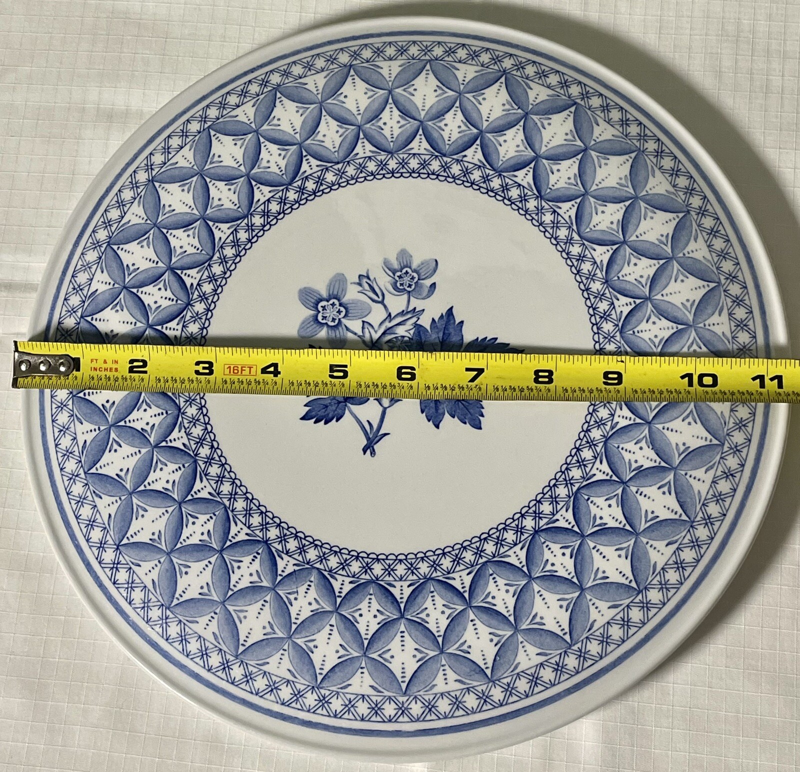 SPODE ENGLAND BLUE GERANIUM LARGE CAKE PLATTER | eBay