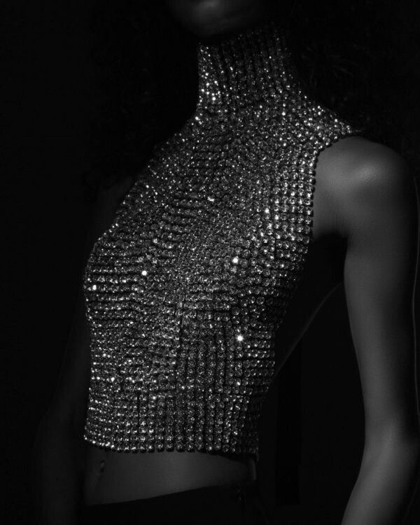 Crystal Top, Handmade Beaded Crystal Rhinestone Top, Colorful Top ...