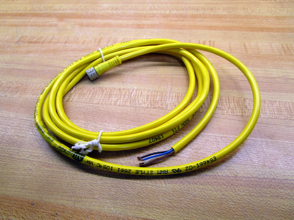 Allen Bradley QD CORDSET 4 Pin Pico Straight 2m Cable 889p-f4ab-2 Ser a ...
