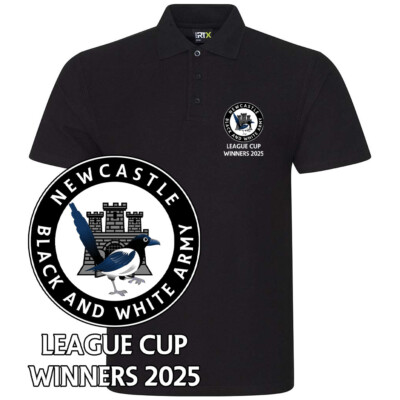 League Cup WINNERS 2025 Newcastle Polo Shirt Pocket CREST Fanmade ...
