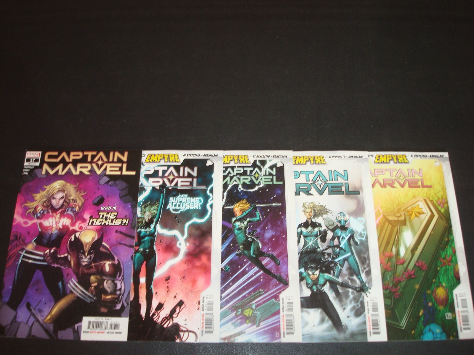 Captain Marvel 17 18 19 20 21 Complete Empyre Set 1st Lauri Ell ...