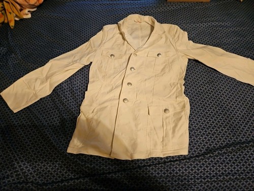 East German Military White Summer Dress Jacket Size SG48 1981 | eBay