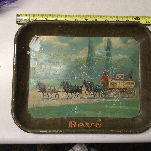 1920s BEVO Budweiser ANHEUSER BUSCH Advertise PROHIBITION Era BEER TRAY ...