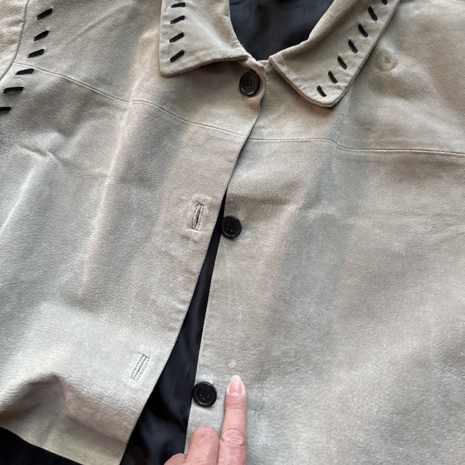 Quacker Factory Jacket Women’s Size 1X Horses Embroidered Western Suede ...