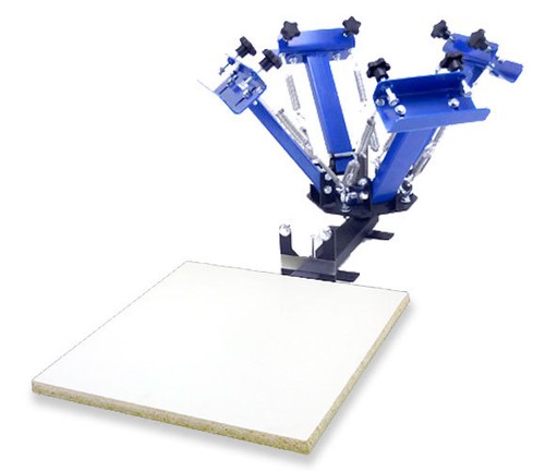 4 Color 1 Station Screen Printing Press Four Machine Equipment THE ...