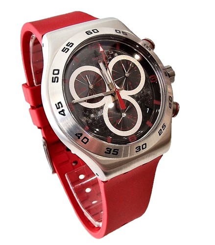 orologio uomo SWATCH Chrono irony CRIMSON CARBONIC RED YVS524 ...
