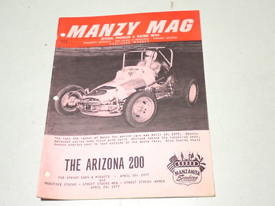 1977 MANZY MAG MANZANITA SPEEDWAY 200 RACE PROGRAM PHOENIX | eBay