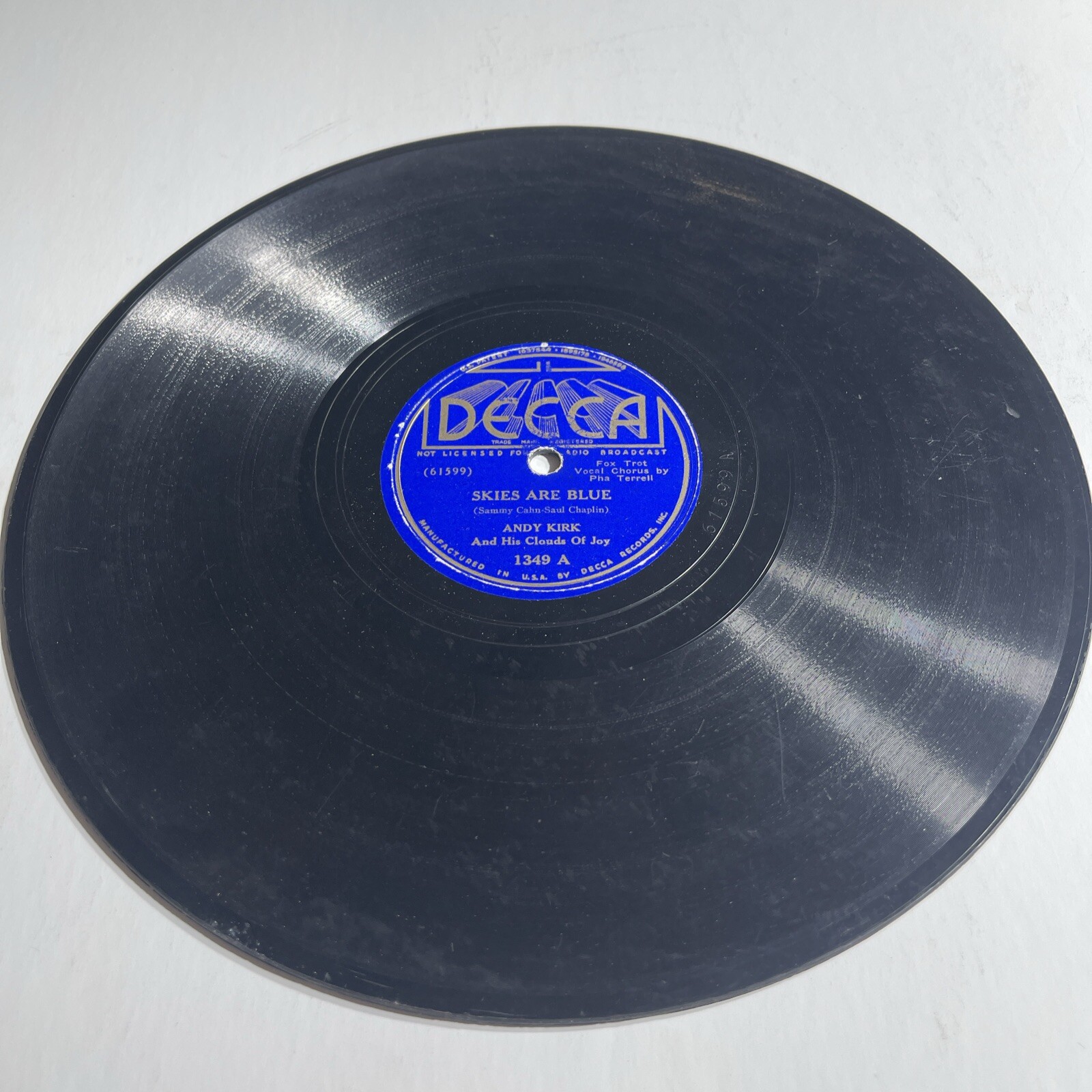 Andy Kirk And His Clouds Of Joy – Skies Are Blue / I'll Get Along 78 ...