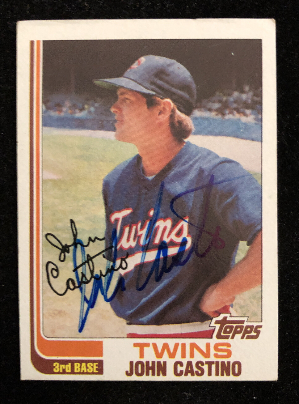 JOHN CASTINO 1982 TOPPS AUTOGRAPHED SIGNED AUTO BASEBALL CARD 644 TWINS ...