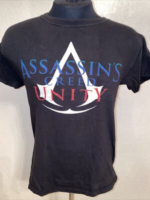 Assassins Creed Unity T-Shirt Small Black Video Game Tee 2015 Gamer PS4 ...