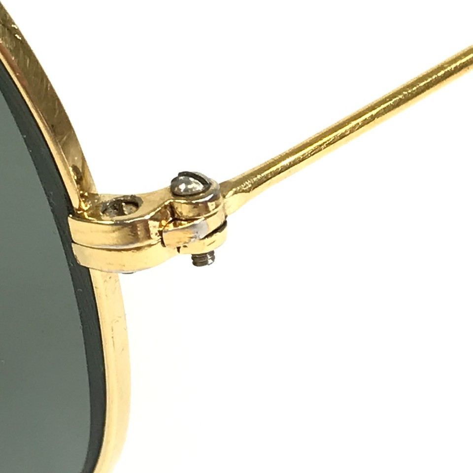 Vintage B&L Ray-Ban Sunglasses Decot Shooter Gold Frames with Cable ...