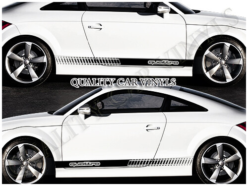 Audi tt racing stripes mk1 2 3 S line TFSI quattro graphic decals ...