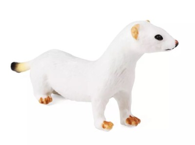 White FERRET Toy Action Figure Small Animal Figurine Doll Gift for Kids ...