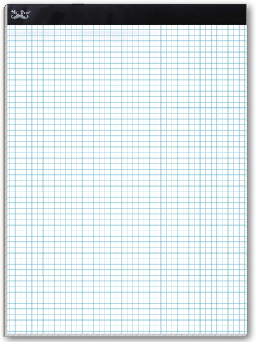 Graph Paper, Grid Paper, 4X4 (4 Squares per Inch), 11"X8.5", 55 Sheet ...