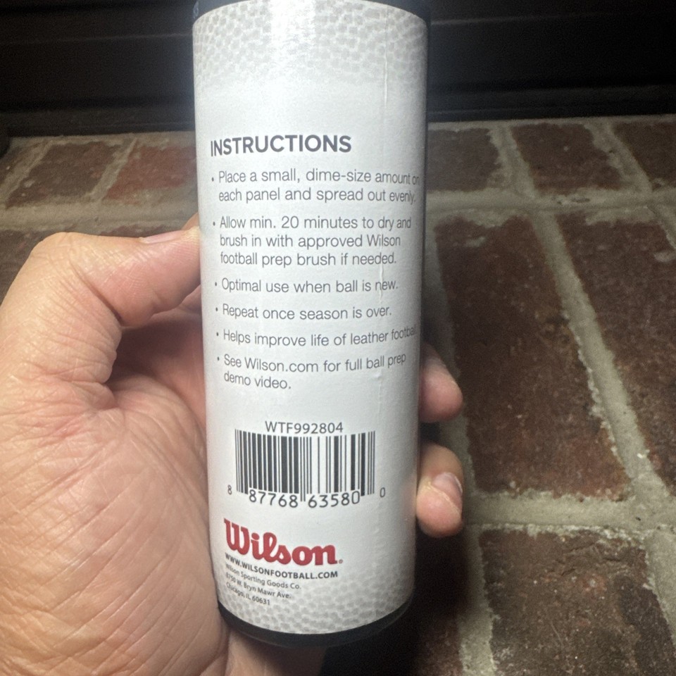 Wilson Football Prep Conditioner 8 oz Professional Formula Container ...