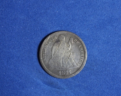 1875 Seated Liberty One Dime #P31407 | eBay