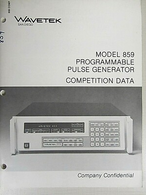 Manuals & Books - Wavetek Model