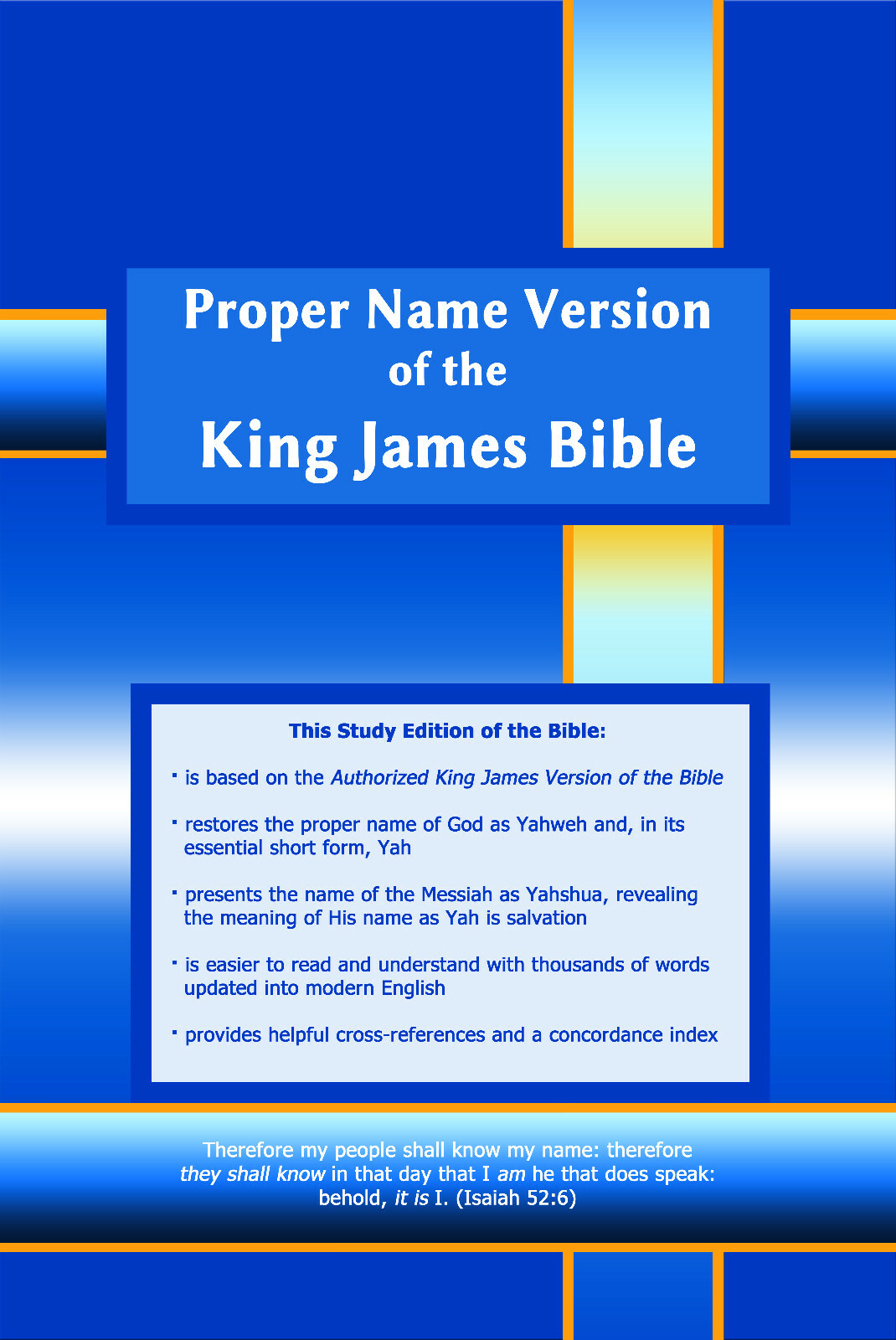 Proper Name Version of the King James Bible, Study Edition by Name ...
