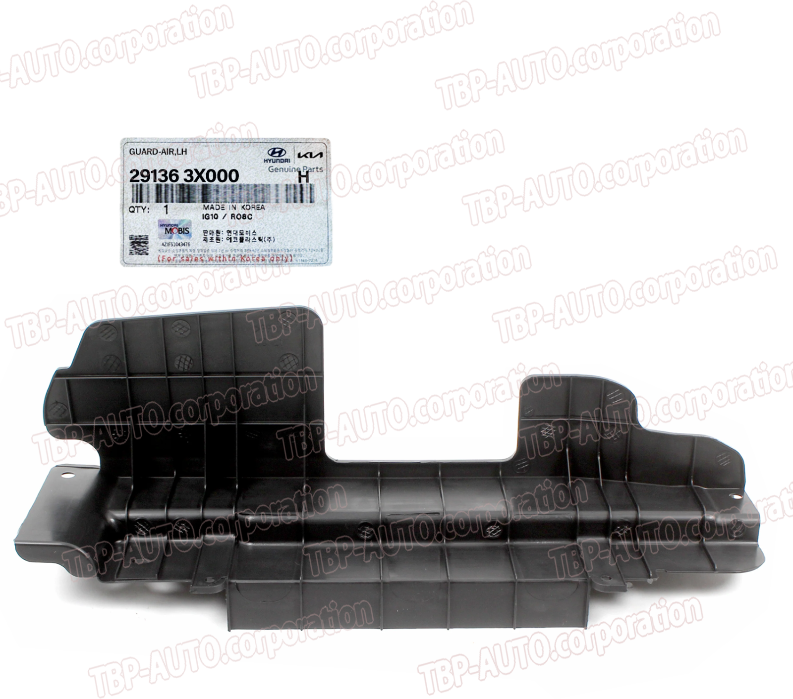 GENUINE ® Radiator Support Air Guide LEFT For 11-14 Elantra 1.8L L4 ...