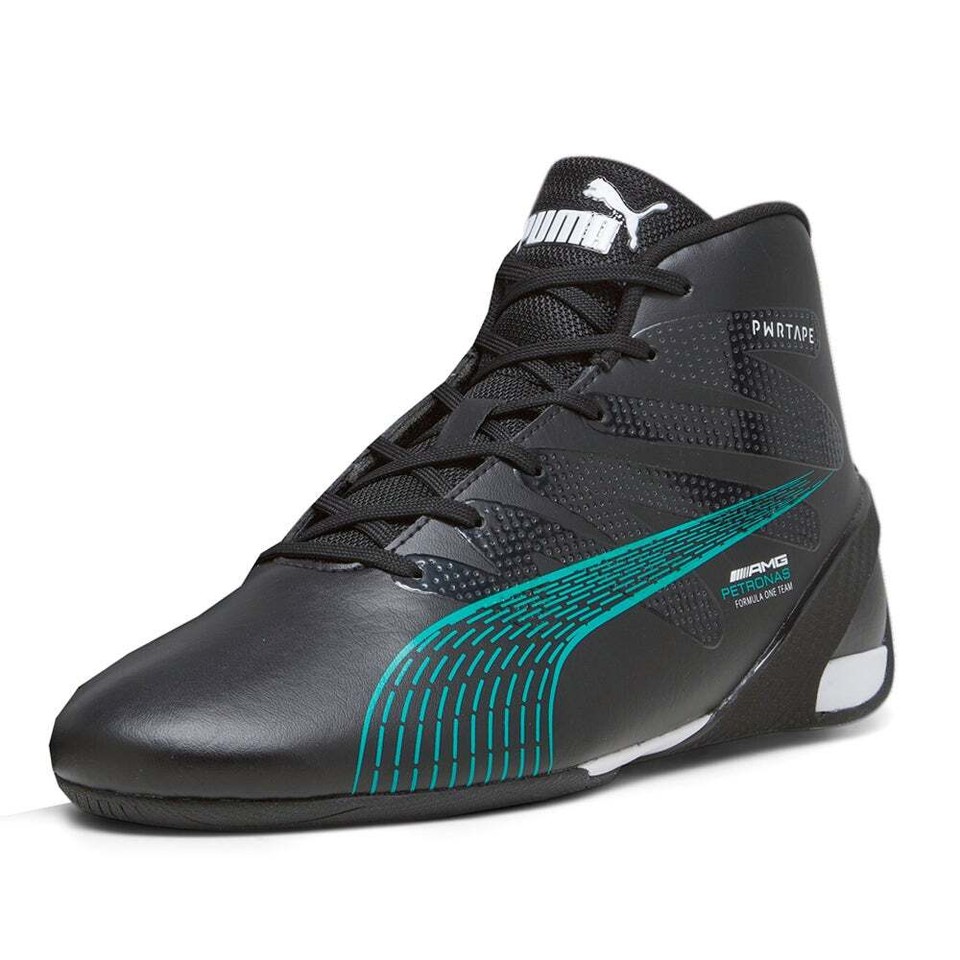 PUMA Mapf1 Carbon Cat Mid Driving Mens Black Sneakers Athletic Shoes ...