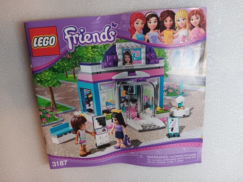 Genuine LEGO Friends Butterfly Beauty Shop 3187 Instruction Manual Only ...