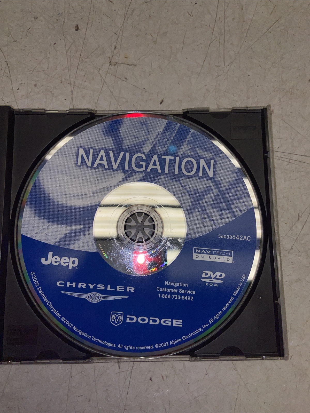 MOPAR CHRYSLER JEEP RAM RB1 REC NAVIGATION MAP NAVI DISC CD DVD X4547 ...