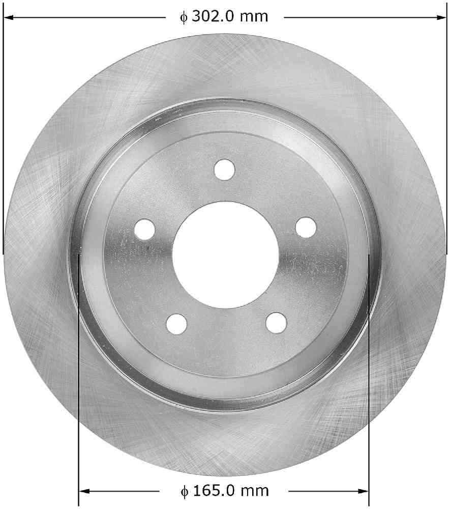 Disc Brake Rotor-Premium Brake Rotor Bendix PRT5977 fits 2012 Mazda 5 ...