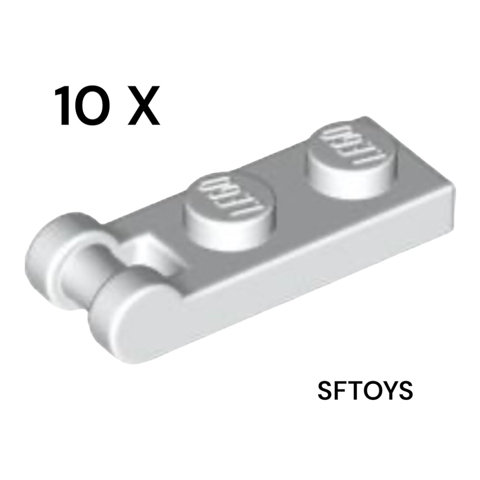 LEGO - Part 60478 - Pack of 10 Pieces - Plate 1x2 w/Bar Handle - SELECT ...