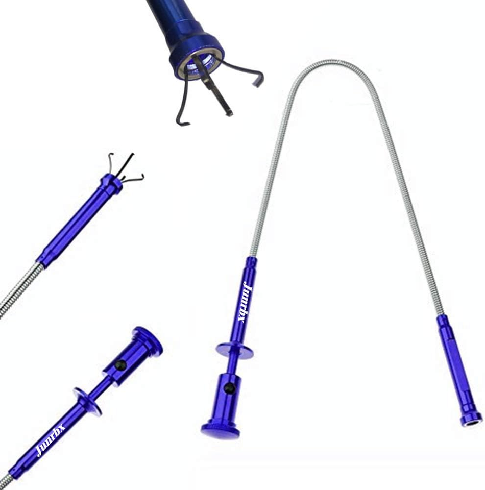 Grabber Reach Tool 4 Claw Magnetic Pick Up with LED Light Flexible ...