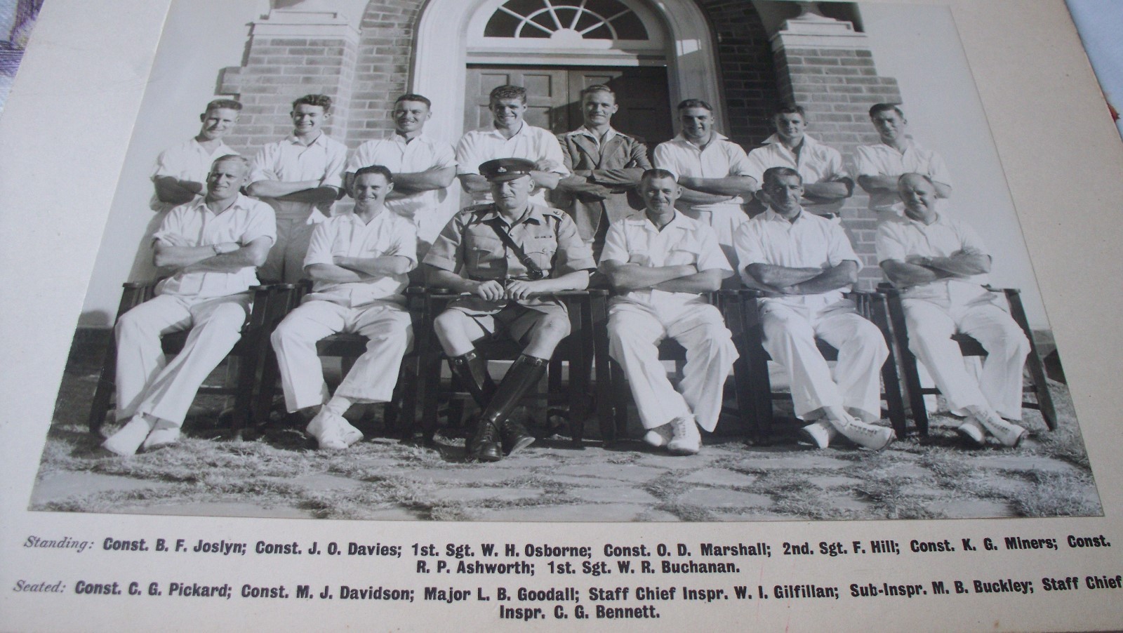 Rhodesia BSAP Police First XI 1953-1954 Original Photograph Rhodesian ...