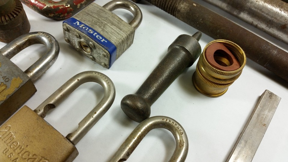 Tool Lot steel scrap chain locks u bolt round bar i bolt chuck fish ...