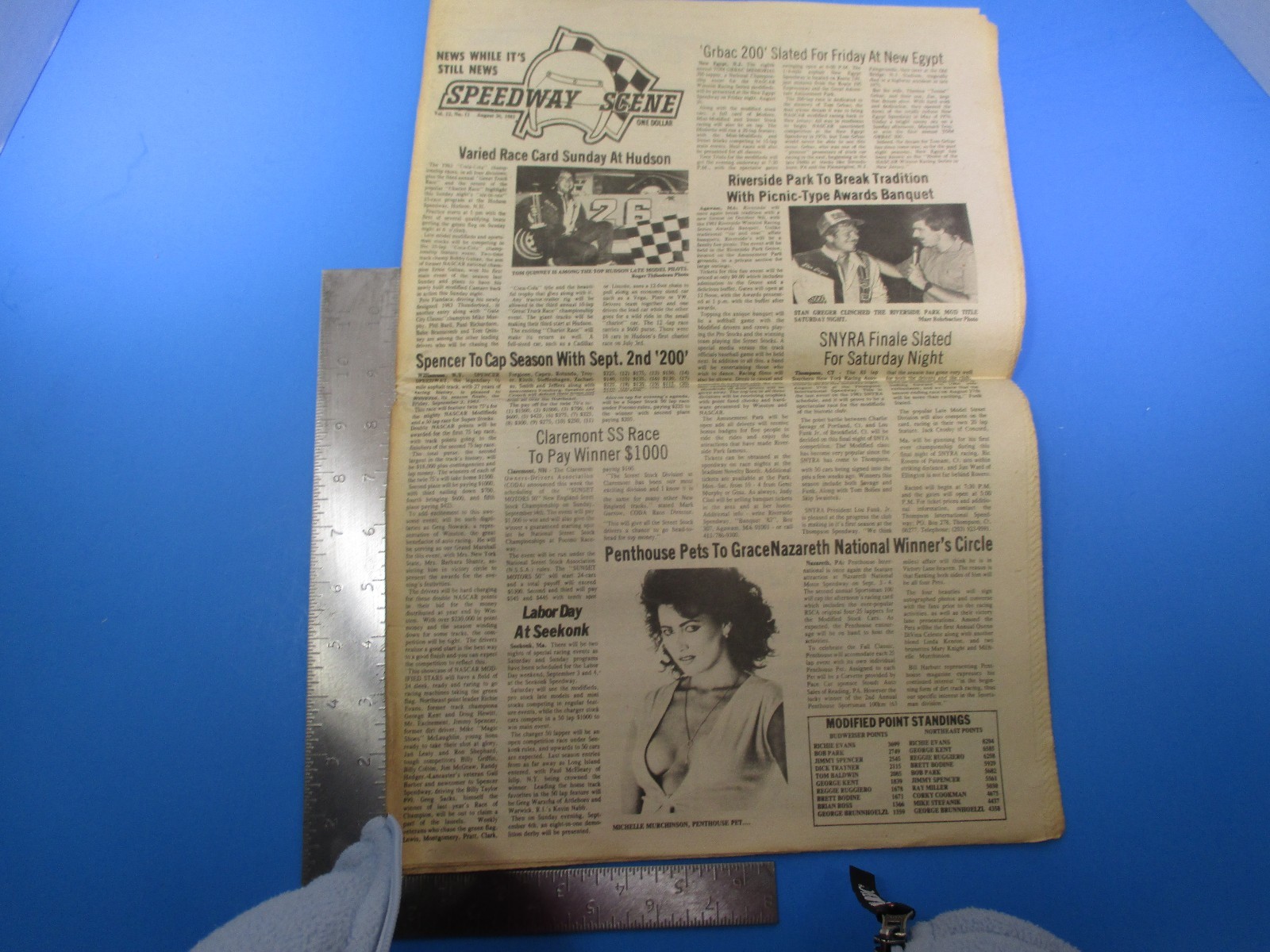 Speedway Scene Magazine August 26 1983 Tony Siscone Clinches Egypt ...