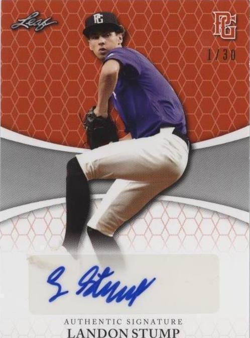 2022 Leaf Perfect Game National Showcase - Autographs Landon Stump #BA ...