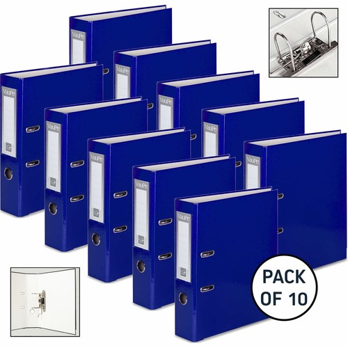 Lever Arch Files A4 Pack of 10 Folders Compressor Bar Ring Binder | eBay UK
