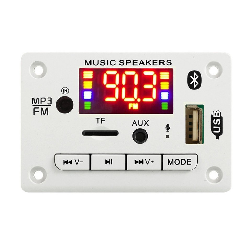 12V Audio Handsfree MP3 Decoder Board Car USB TF Card Slot FM Bluetooth ...