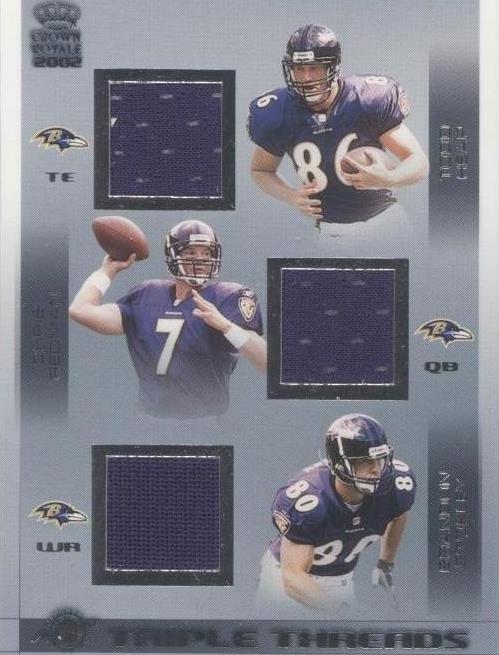 2002 Pacific Crown Royale Brandon Stokley Chris Redman Todd Heap #35 ...