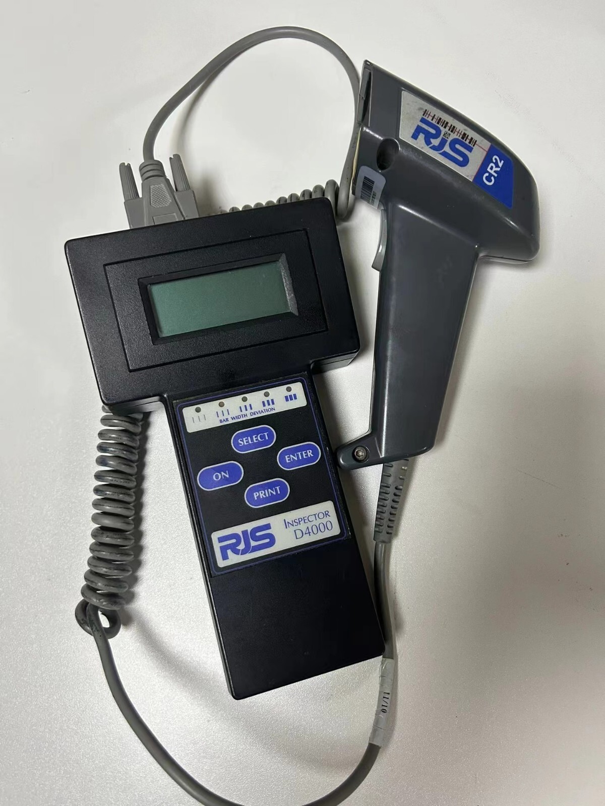 1PC used good Portable RJS D4000+ Laser Barcode Scanner by DHL FEDEX | eBay