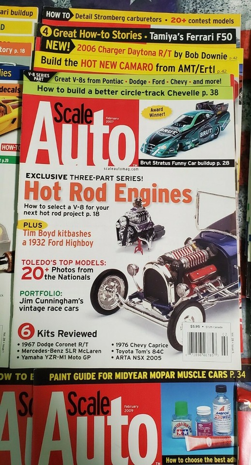2006 to 2009 Lot Of 24 Scale Auto model Kit Magazines Mag Issues ...
