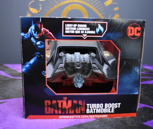 DC THE BATMAN 1:15 Turbo Boost BATMOBILE RC Car Wheelie Action SPIN ...