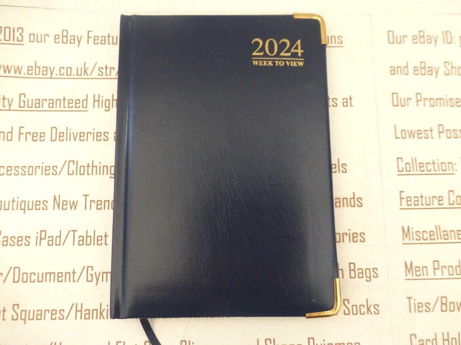 A4 A5 A6 2024 Diary Tallon Week-View Slim Asst Leather Look Hardback ...