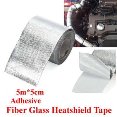 Silver Thermal Exhaust Tape Air Intake Heat Insulation Shield Wrap Heat ...